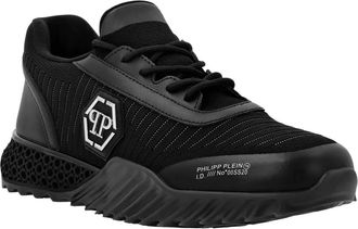 Philipp Plein Low-Top Sneaker - Runner Sneaker Hexagon - Gr. 35 (EU) - in Schwarz - für Damen