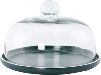 SOLUSTRE Glasdeckel Kuchenteller-abdeckungsset Mit Keramik-desserttablett Brotteller-abdeckungsset Kuchenteller-deckel Feiern Und Partys