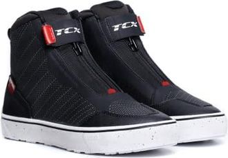 TCX Femme IKASU 2 WP WMN Chaussures Moto Imperméable, Black/Dark Red, 39 EU