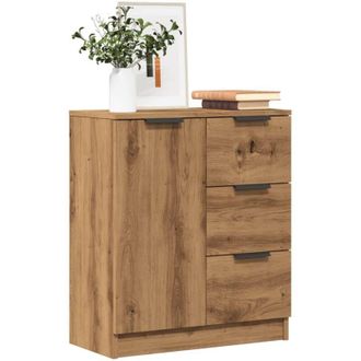 vidaXL Buffet ch&ecirc;ne artisanal 60x30x70 cm bois ding&eacute;nierie Vidaxl