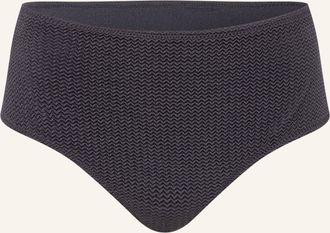 Seafolly High-Waist-Bikini-Hose Sea Dive schwarz