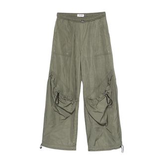The Attico Wide Hosen - - Trousers - Damen - Gr&uuml;n - S