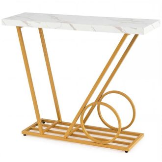 Costway table console console meuble console entree console dentr&eacute;e console bois meuble console tables consoles de salon console blanche console en bois con