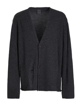 8 by YOOX WOOL BLEND RIPPED CARDIGAN