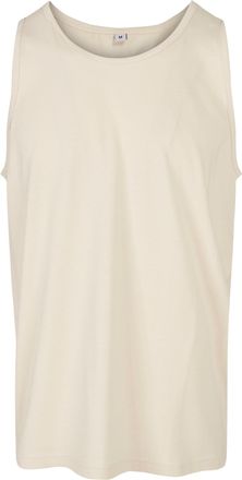 Build Your Brand Herren Basic Tank Top - Sportliches &auml;rmelloses T-Shirt aus Baumwolle mit Rundhals f&uuml;r Training Gym Fitness Sommer und Casual Streetwear,Sand,XXL