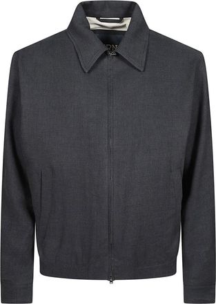 Herno Homme, Vestes, Bleu, Taille: L Work Jacket Full Zip