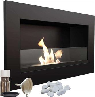 Kratki Wandkamin Bioethanol GOLF T&Uuml;V mit Verglasung set