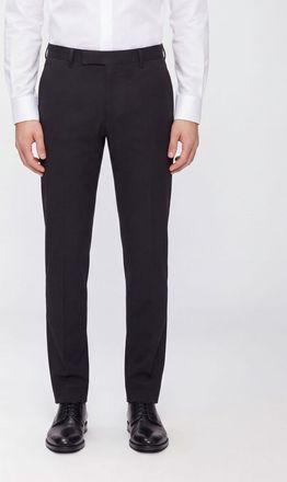 Pantaloni Torino Slim-Fit Chino-Hose aus Gabardine mit dezentralem Verschluss