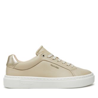 Calvin Klein Sneakers Calvin Klein Cupsole Lace Up W/Ml HW0HW02288 &Eacute;cru