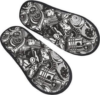 Generic Chaussures De Maison Pi&egrave;ces D&eacute;tach&eacute;es Automobiles Antid&eacute;rapantes Slippers Unisexes Shoes H&ocirc;tels Chaussures Pour F&ecirc;te Hiver L