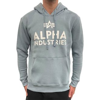 Alpha Industries Alpha Industries Herren Foam Print Hoody Kapuzensweat Kapuzenpullover, Greyblue, L