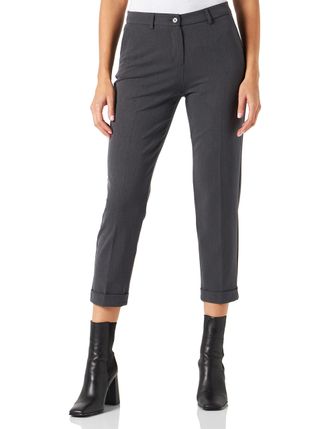Benetton Damen 4HM2557R4 Hose, Dunkelgrau 907, 38