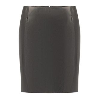 Gucci Leder-Minirock - - Skirts - Damen - Schwarzk - S