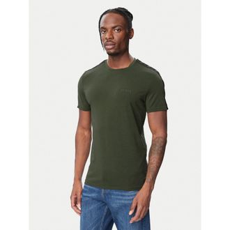 Guess T-Shirt U6BM04 K5388 Dunkelgr&uuml;n Regular Fit