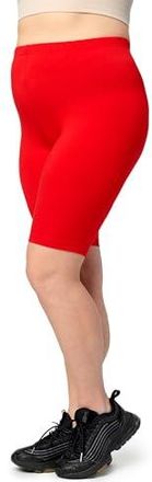 Merry Style Shorts Legging Courts Femme Grande Taille Confortables en Viscose MS10-450 (Rouge, 5XL)