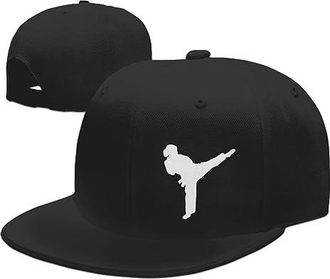 Generic Silhouette De Taekwondo Femme Homme Chapeaux Pare-Soleil Respirant Casquette De Baseball Mode Strapback Cap pour Sport Adulte Camping