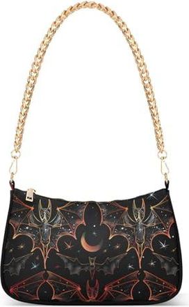 Mnsruu Sac &agrave; bandouli&egrave;re pour femme, sac &agrave; main gothique, chauve-souris, &eacute;toile, Multicolore 7., Taille unique