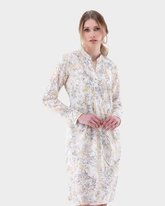 van Laack Kleid aus Baumwoll-Plumetis mit Blumenmuster