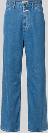 Closed Straight Fit Jeans mit Logo-Patch