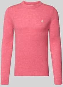 Mc Neal Slim Fit Strickpullover aus reiner Wolle mit Label-Stitching