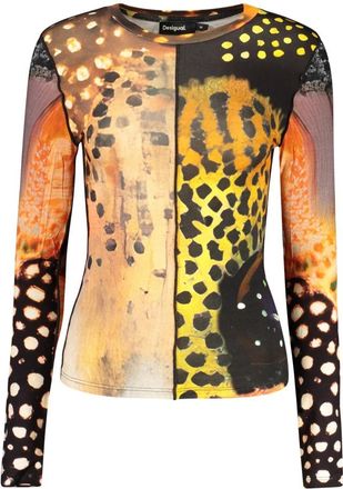 Desigual Catania Langarmshirt - - Tops - Damen - Orange - XL