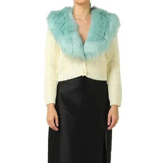 Gucci Womens White Wool Cardigan Clothing