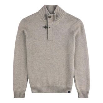 Fay Pull &agrave; col roul&eacute; - Homme - Pulls - Gris - Taille: 2XL