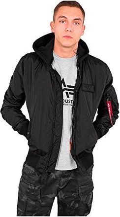 Alpha Industries Alpha Indutries MA-1 TT Hood blouson bomber pour homme Black/Black