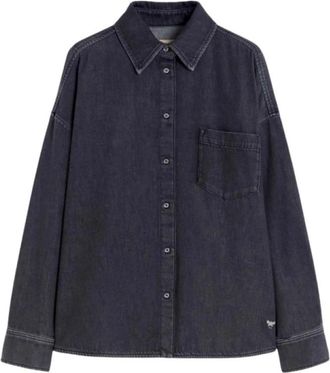 Max Mara Femme, Blouses et Chemises, Noir, Taille: 32 FR Foggia Denim Shirt