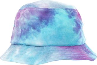 Flexfit Anglerhut Festival Print Bucket Hat, Purple Turquoise, one Size, 5003TD
