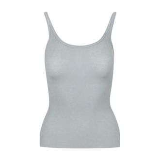 Msgm Msgm, Femme, Tops, Gris, Taille: 40 FR D&eacute;bardeur c&ocirc;tel&eacute;