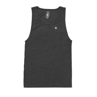 Volcom Solid Heather Tank T-Shirt, Bruyère Noire foncée, L Homme