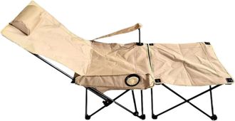 Generico Klappbarer Liegestuhl: Tragbarer Lounge-Sitz, Winkeleinstellungen von 110 bis 160 °, Reise-Backrest für Camping, Garten, Terrasse, Komfort-Unterstützu