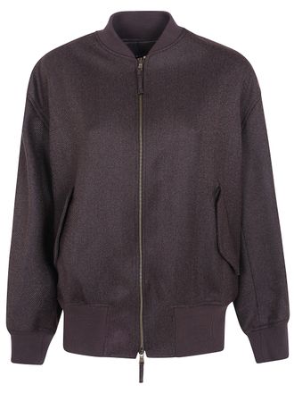 DRHOPE Jacket Wool Blend Maxi Bomber