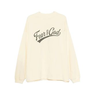 Fear of God Homme, Tops, Beige, Taille: 2XL Merch Long Sleeve Tee