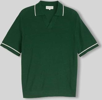 Tom Tailor Regular Fit Poloshirt aus reiner Baumwolle in Strickoptik