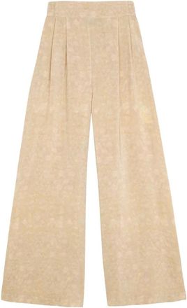 Cortana Femme, Pantalons, Beige, Taille: 38 FR Wide Silk Pantalons