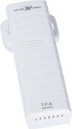 TFA Dostmann WD Aussensender, 30.3156, nur für TFA WETTERdirekt - Modelle, Ersatzsender, 868 MHz, nur 1 Sender pro Gerät verbindbar, weiß