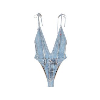 Diesel Femme, Maillots de bain, Bleu, Taille: 36 FR Kinsley DNM Maillot de bain une pi&egrave;ce