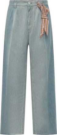 Marni Homme, Jeans, Bleu, Taille: W31 Jean Chambray avec Foulard