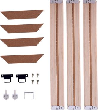 Milisten DIY Holz-Bilderrahmen Kunstwerk Wandkunst Solide minimalistische Keilrahmen Holzrahmen Kit f&uuml;r Schlafzimmer Home Office 25 x 25 cm