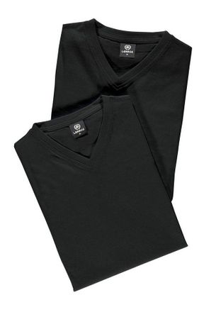 Lerros T-Shirt LERROS V-Neck Doppelpack T-Shirt in Premium Baumwollqualität