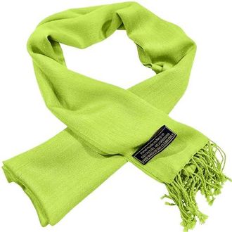CJ Apparel Foulard népalais uni pour homme - Couleur unie, vert citron, taille unique