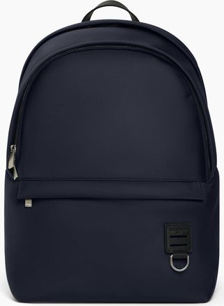 Le Tanneur Sac &agrave; dos zipp&eacute; Basile en toile nylon et cuir lisse