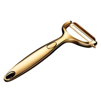 Generic Goldene Gem&uuml;sesch&auml;ler Kartoffel Karottensch&auml;ler Stahlsch&auml;ler K&uuml;chenhelfer(Gold)