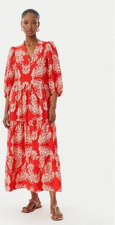 Lola Casademunt Sommerkleid LS2616138 Hellrot Regular Fit