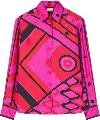 Pucci Vivara-print Silk Shirt