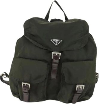 Prada unisex, Pre-owned, Vert, Taille: ONE Size Sac &agrave; dos Vintage Pre-owned