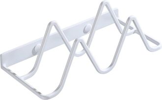 TOPBATHY Wandmontiertes Weißes Schuhregal aus Leichtem Umweltfreundlichem Aluminium Platzsparend Hoher Tragfähigkeit für Bad und Flur Stabile Wandhalterung für