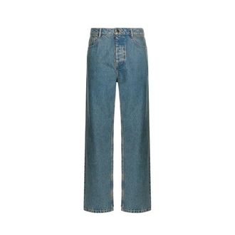 Saison 1865 gerade baumwolljeans calph - blau